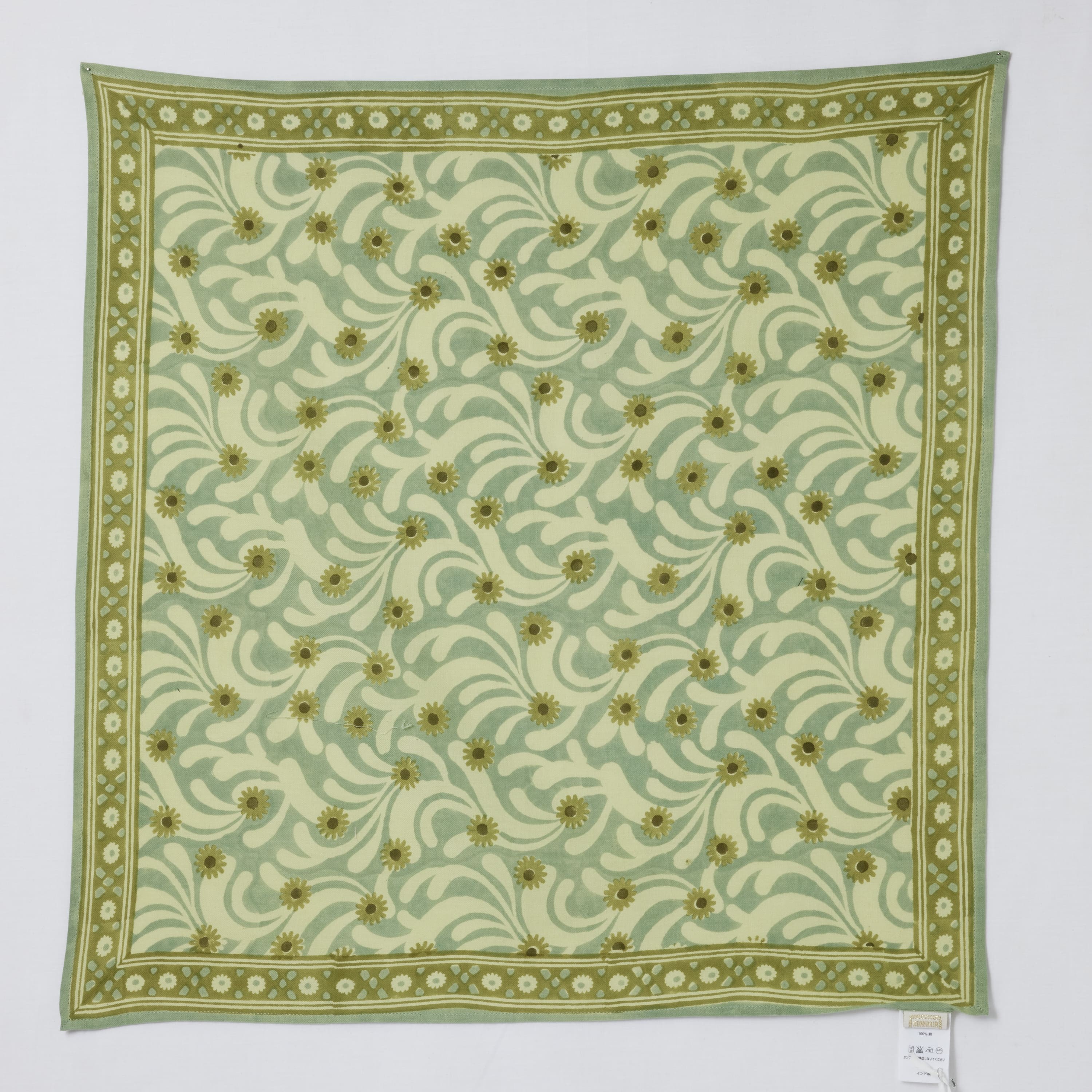Foulard imprimé fleurs indiennes au block print Adulte - Bonheur du Jour