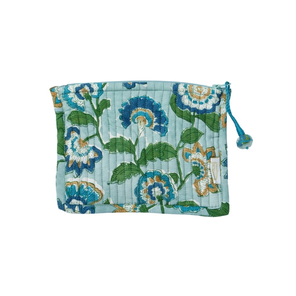 Small Pouch - Guapao Blue Green - Bonheur Du Jour