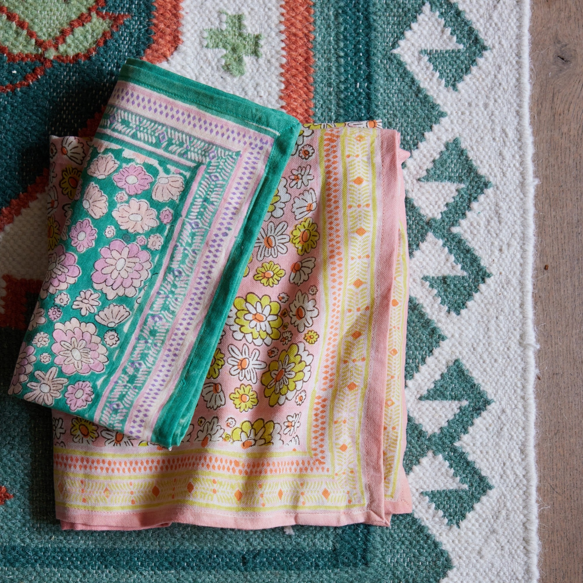 Foulard Indien - London Yellow - Bonheur du Jour