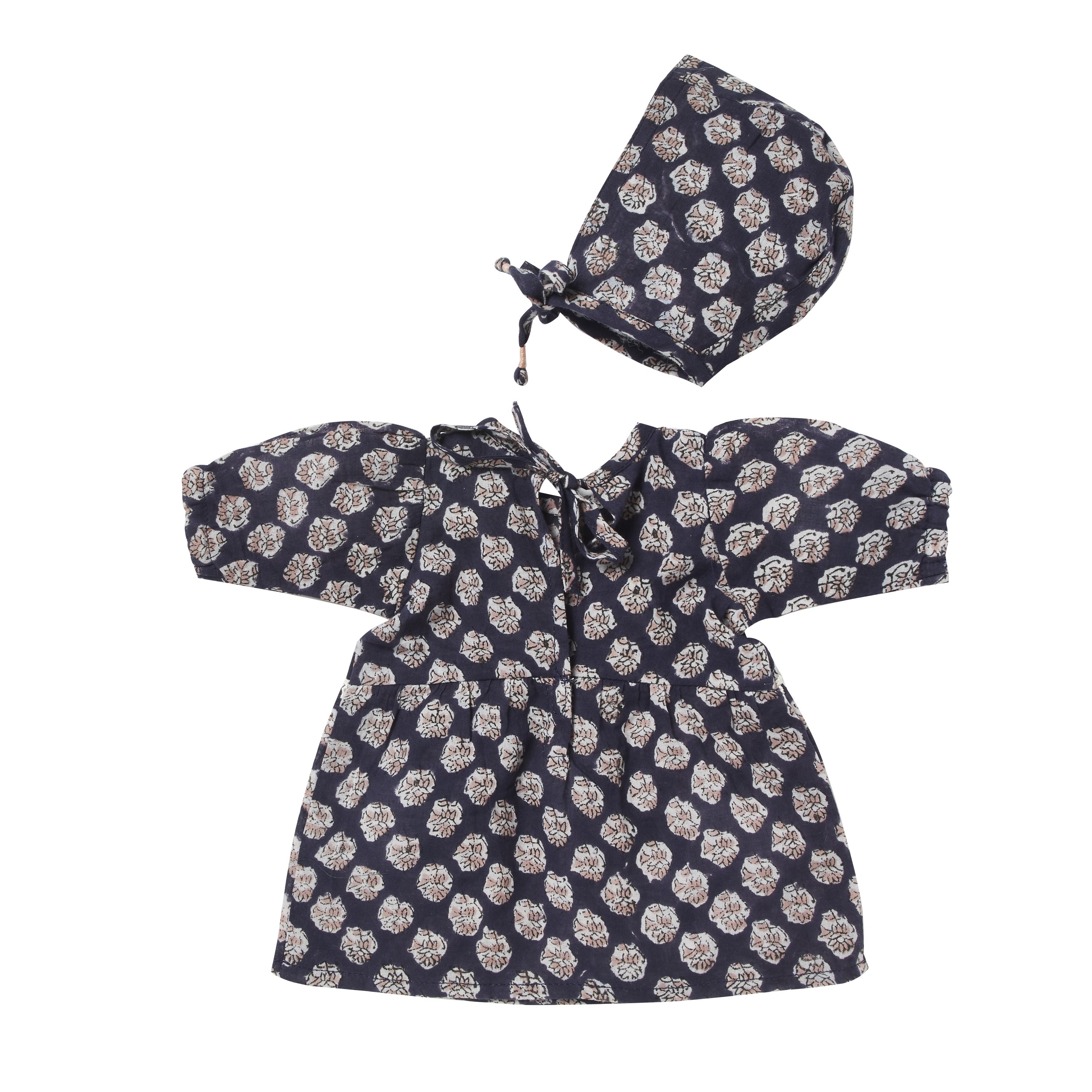 Alezia Dress Doll Navy Flowers - Bonheur du Jour