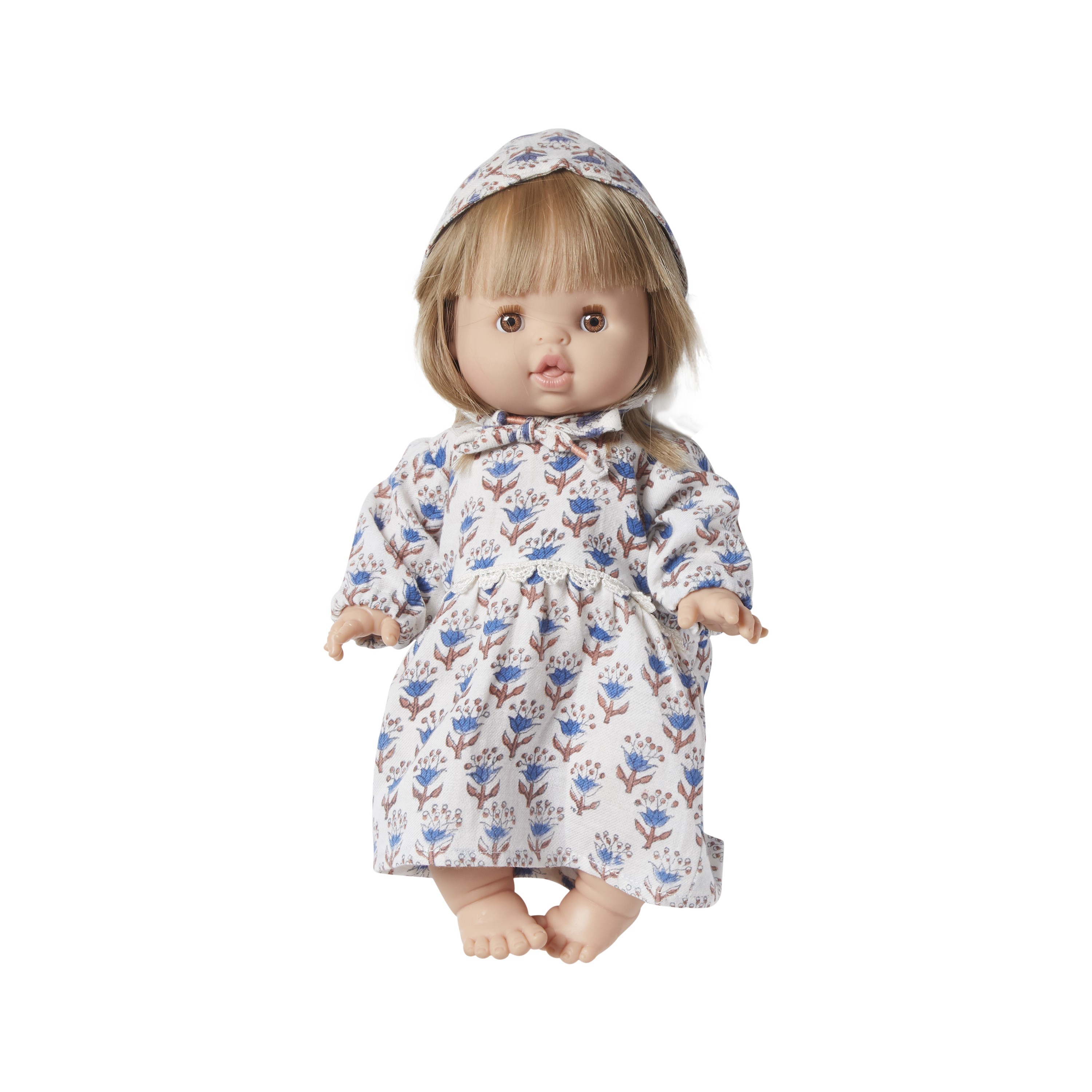 Alezia Dress Doll Kerala Ecru Blue - Bonheur du Jour
